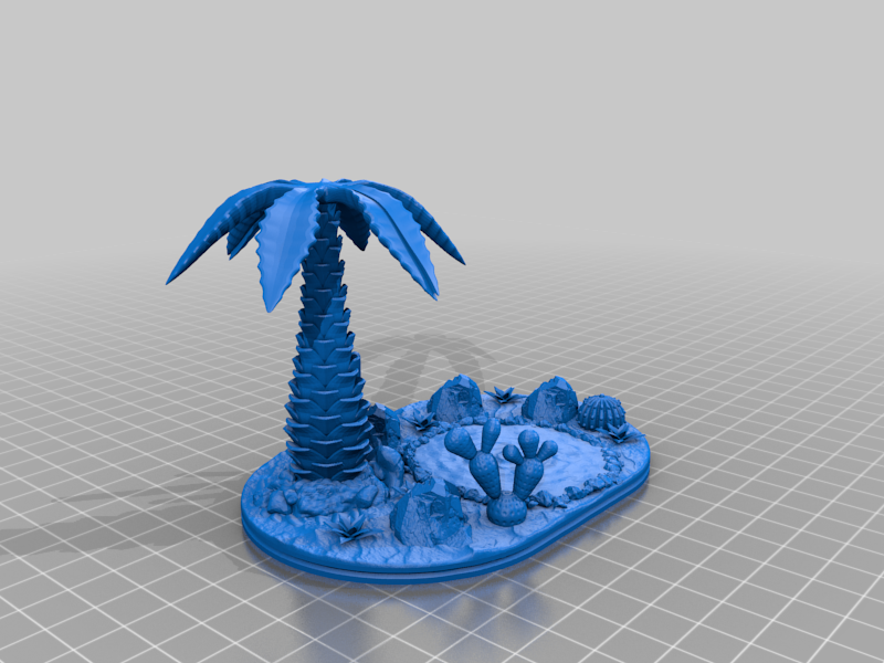 Desert Oasis scenery/Scatter by Knightfall Studios | Download free STL ...