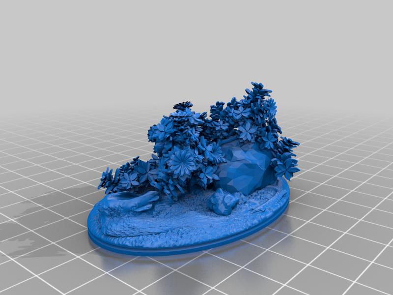 Floral Bush by Knightfall Studios | Download free STL model ...