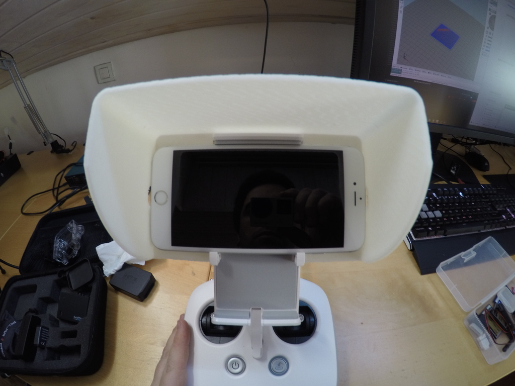 Phantom 3 Iphone 6-6S Plus hood by w1ka | Download free STL model ...