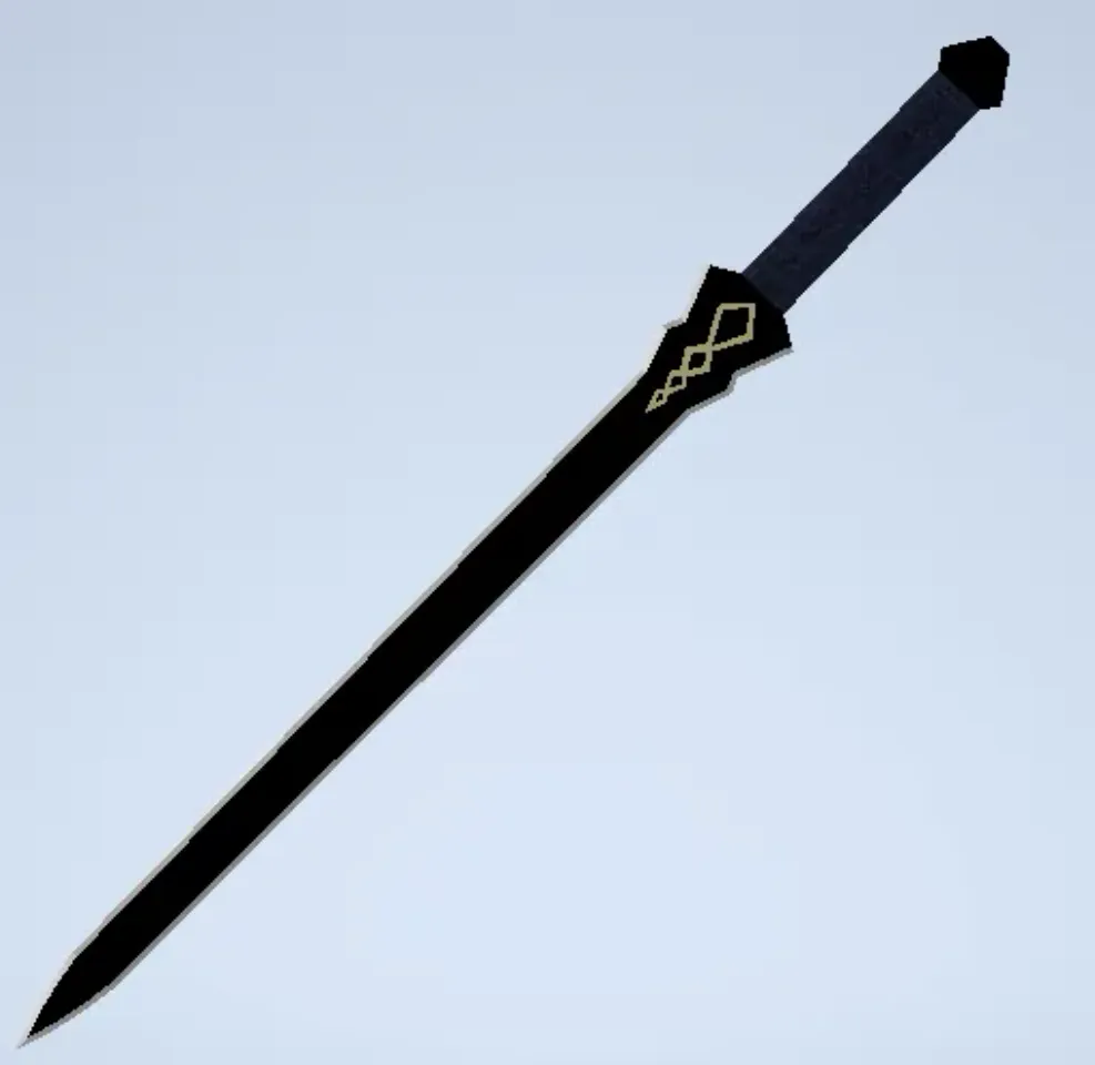 Konno Yuuki's sword SAO by LeBaum | Download free STL model ...