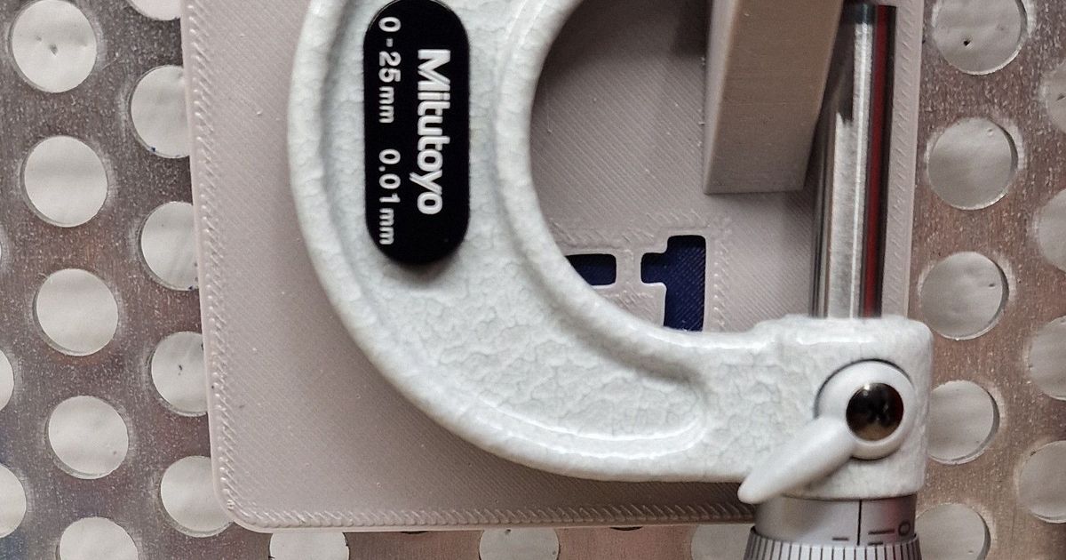 Mitutoyo 0-25 micrometer holder by 3D-PrintThing | Download free STL ...