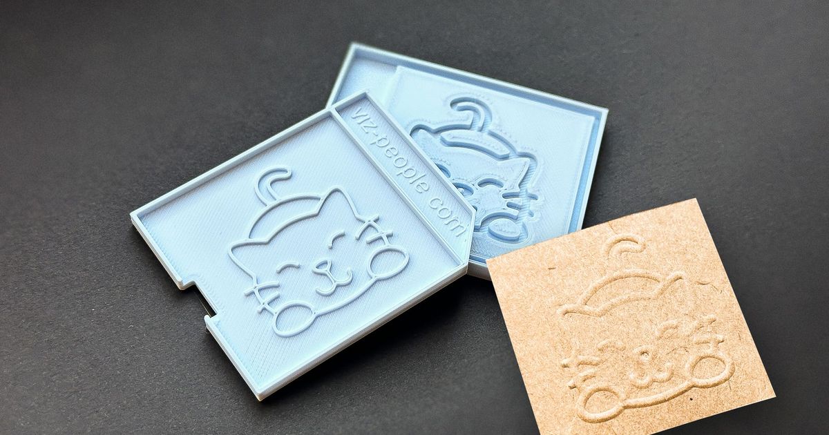 Cute cat paper emboser by Retron Print | Download free STL model ...