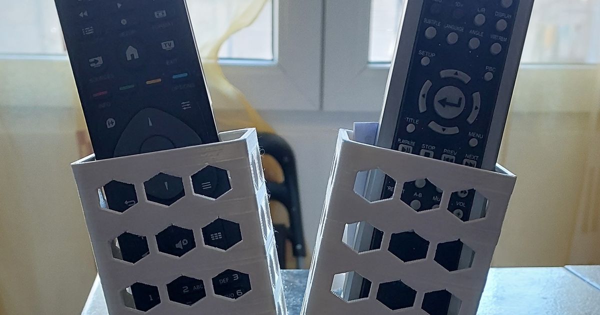 Remote holder by Sorin B | Download free STL model | Printables.com