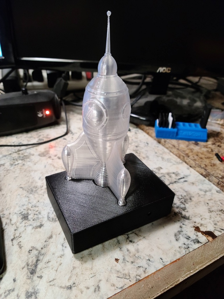 LED Base for GCrate Spiral Vase Rocket by WillL84 | Download free STL ...