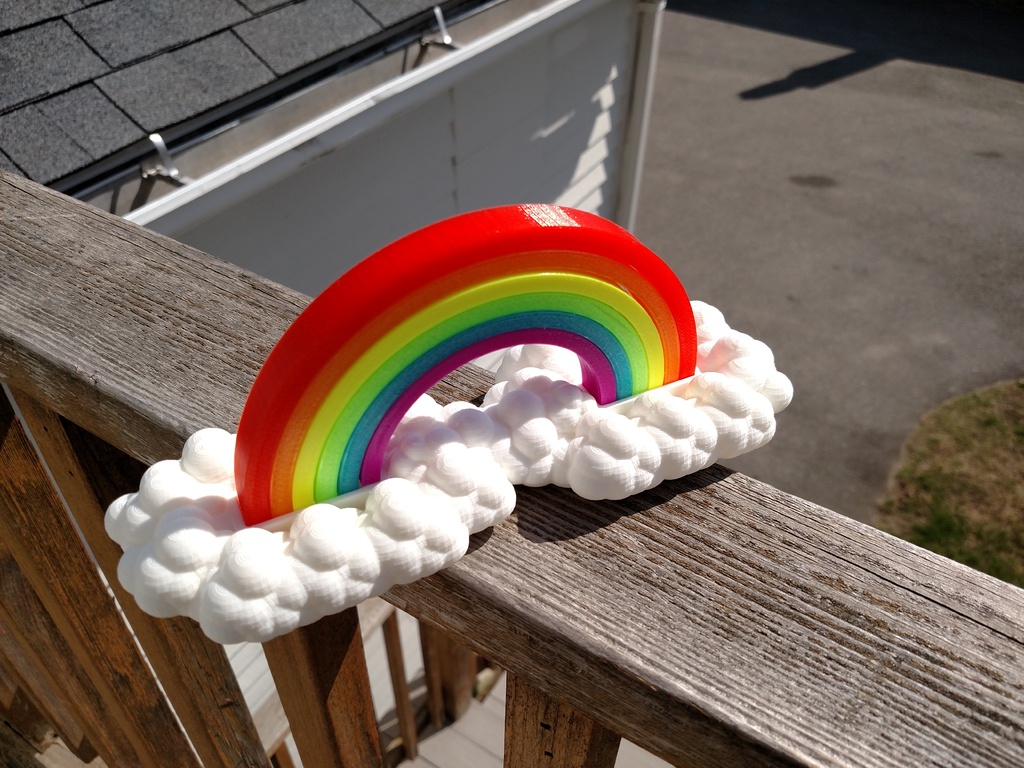 Cloud base for the 6-piece rainbow by WillL84 | Download free STL model ...