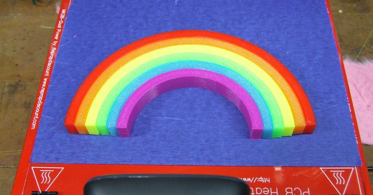 A 6-piece rainbow by WillL84 | Download free STL model | Printables.com