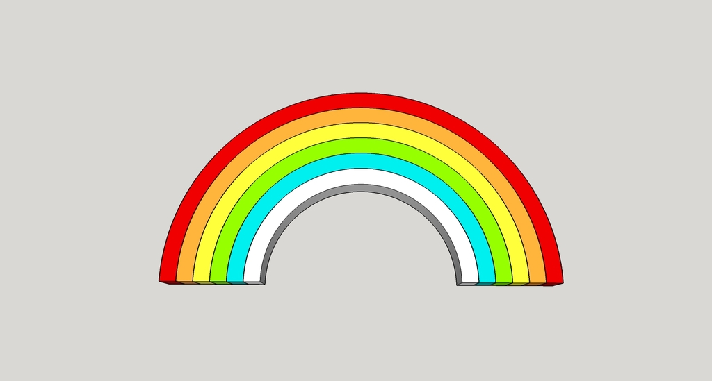 A 6-piece rainbow by WillL84 | Download free STL model | Printables.com