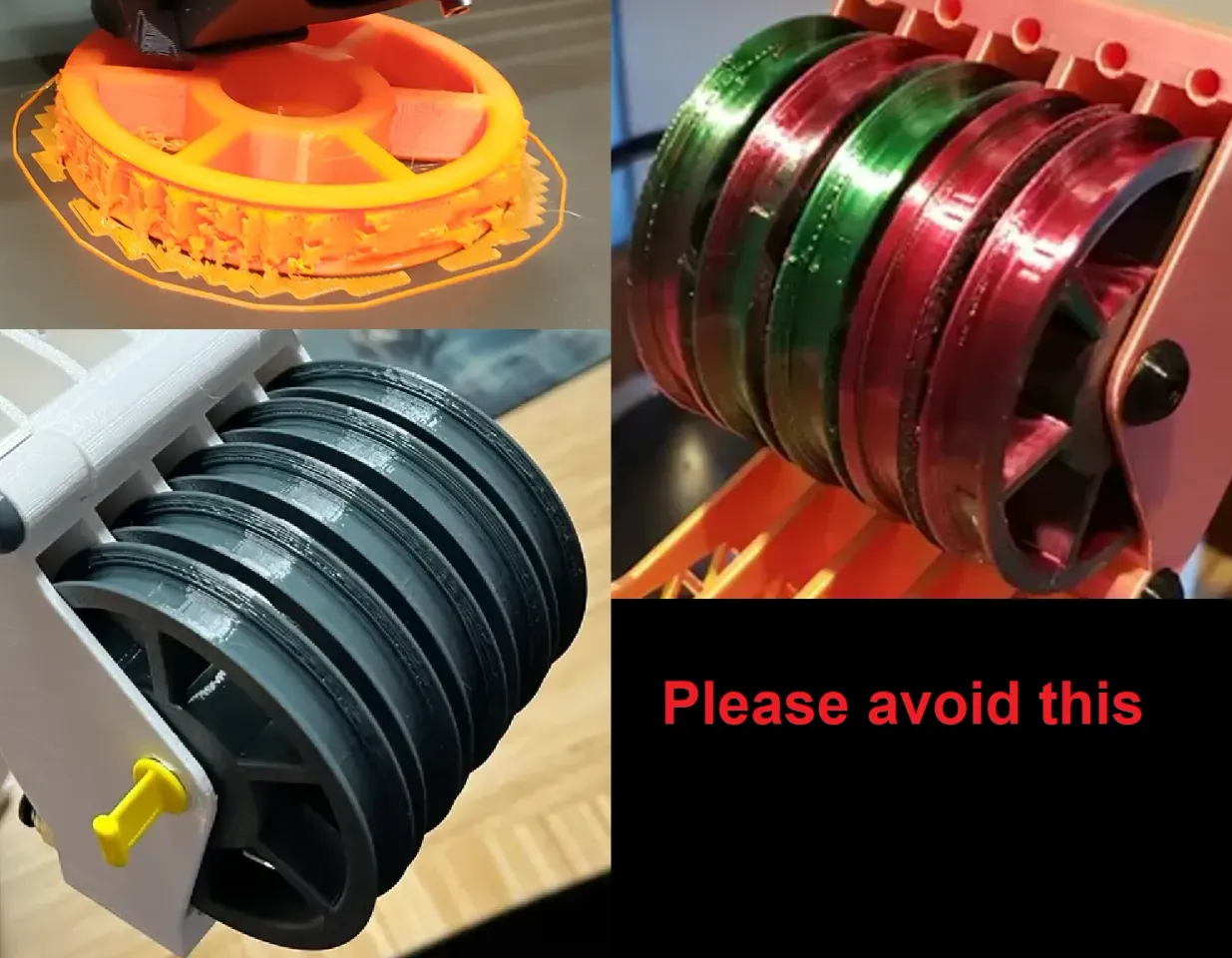 Improved Spool Wheel (print without support) for RMU inspired MMU2S Buffer by CMR | Download ...