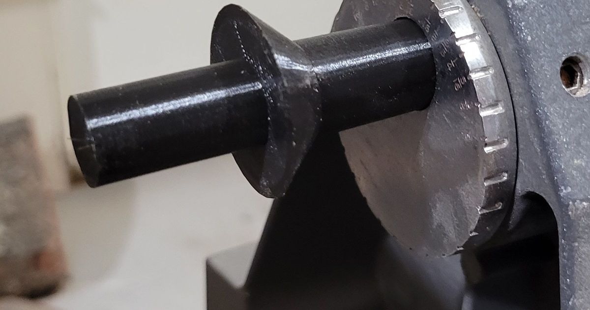 Shopsmith tail stock arbor by Slashkan | Download free STL model ...