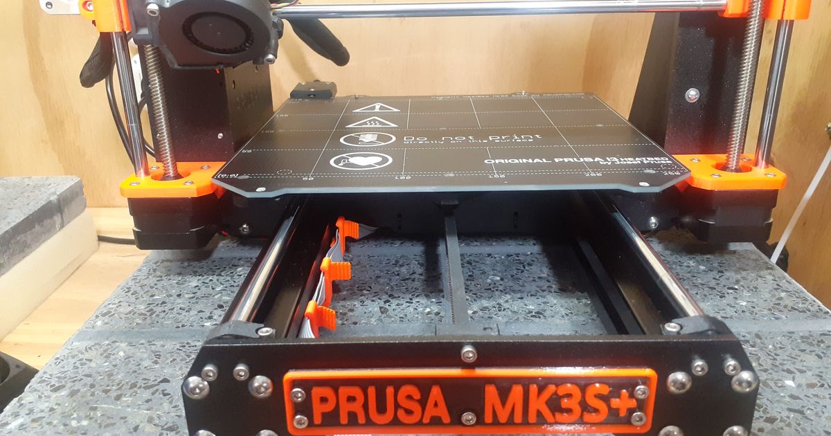 Prusa logo front plate (for external LCD) by Marcos | Download free STL ...