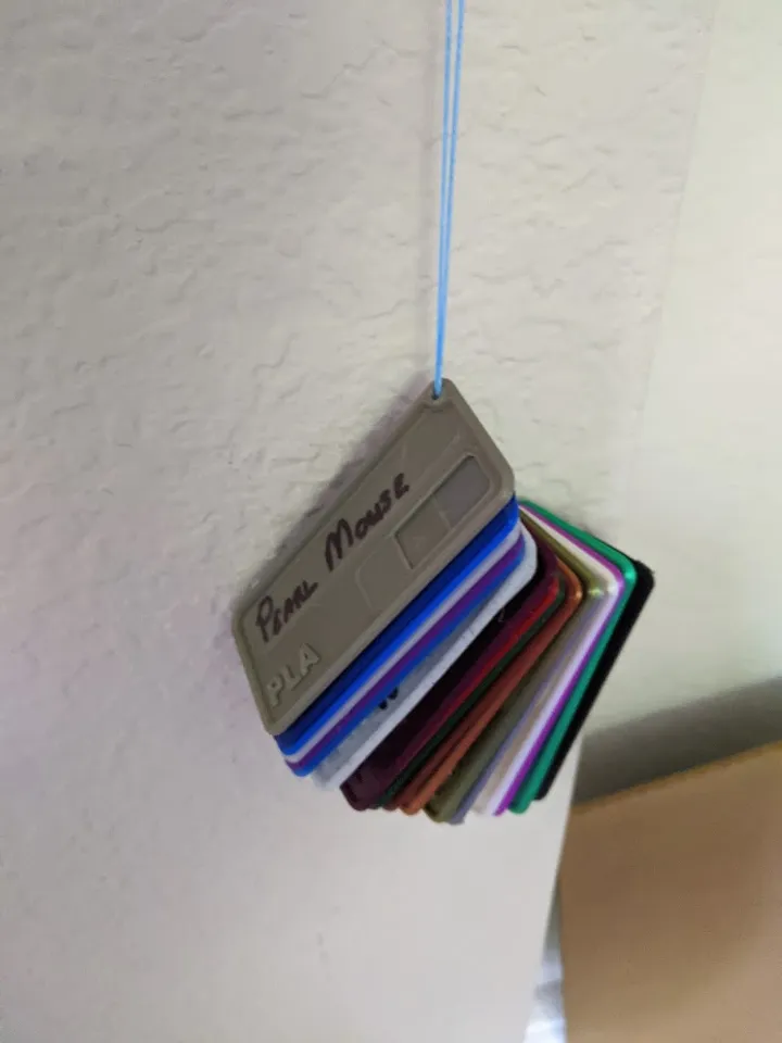 Filament sample cards for box (remixed) by pmichaud | Download free STL ...