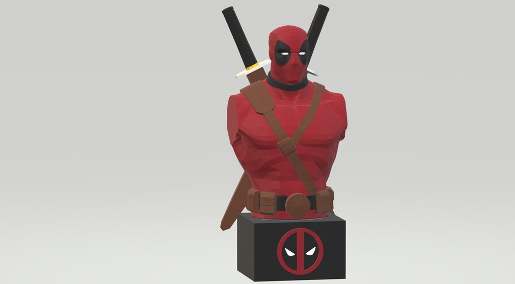Simple Deadpool Bust - work in progress by Juan Barrera | Download free ...