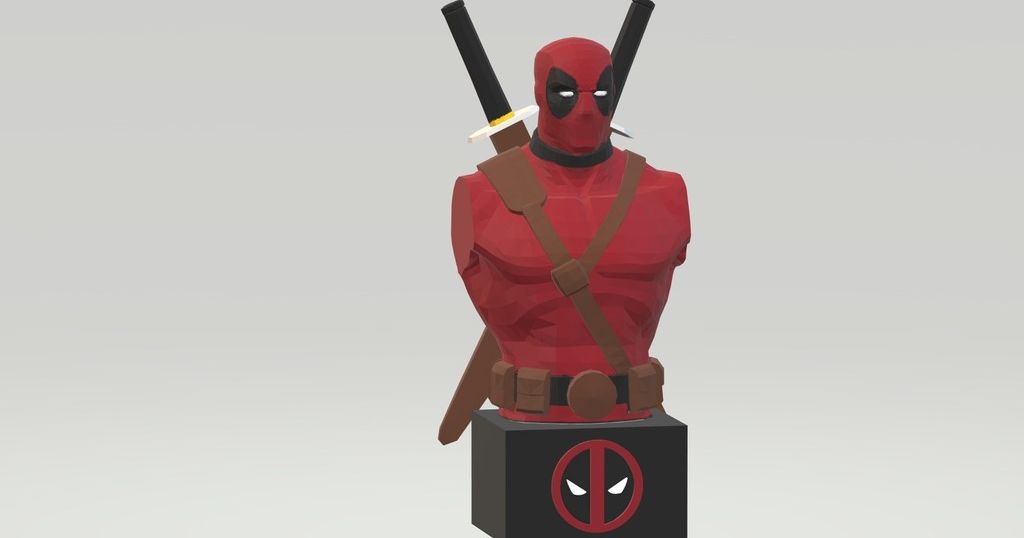 Simple Deadpool Bust - work in progress by Juan Barrera | Download free ...