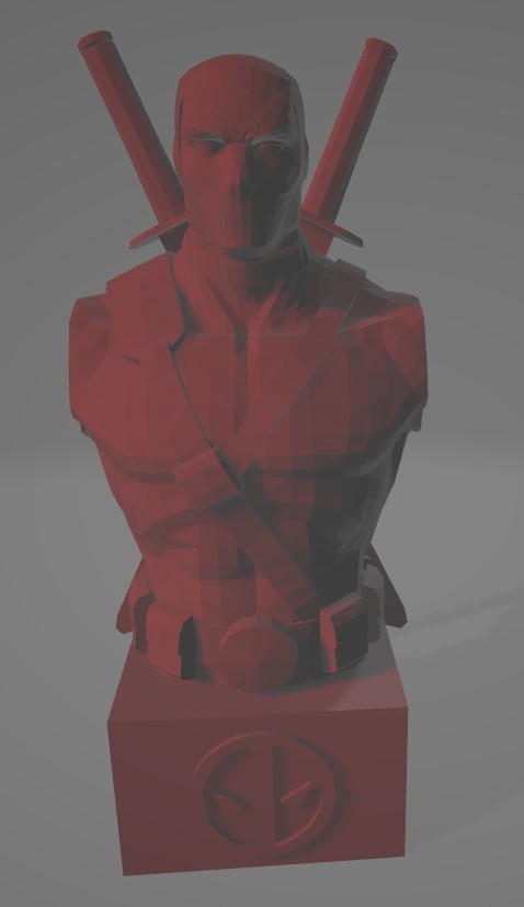 Simple Deadpool Bust - work in progress by Juan Barrera | Download free ...