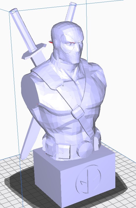 Simple Deadpool Bust - work in progress by Juan Barrera | Download free ...