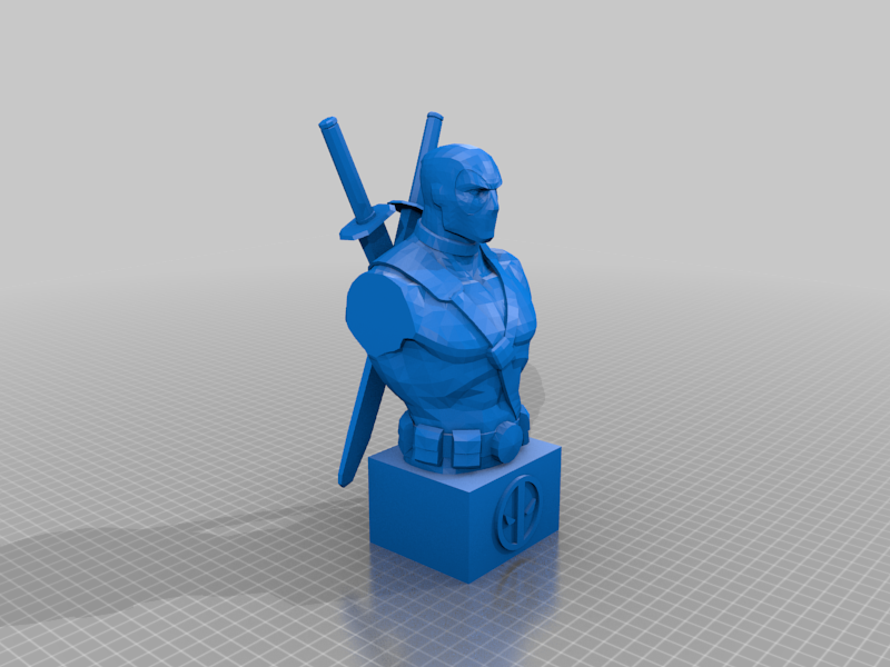 Simple Deadpool Bust - work in progress by Juan Barrera | Download free ...