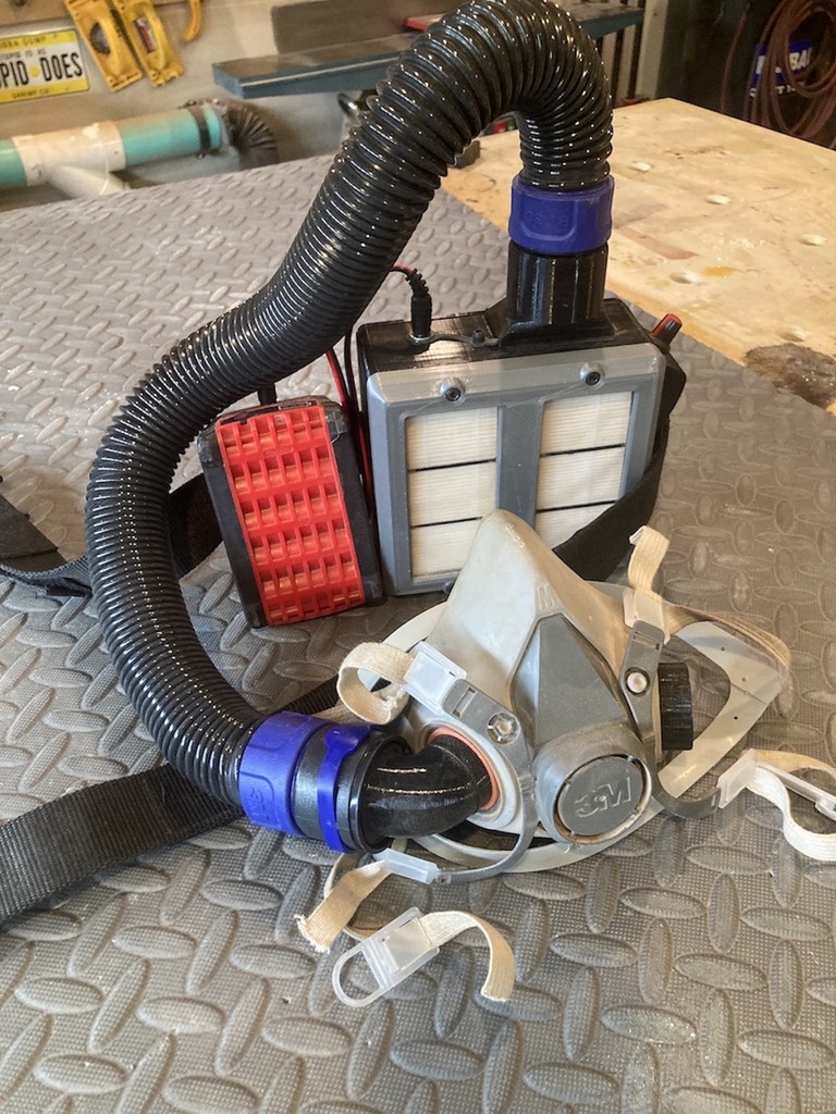 Powered Respirator PAPR by Patriot Designs | Download free STL model ...