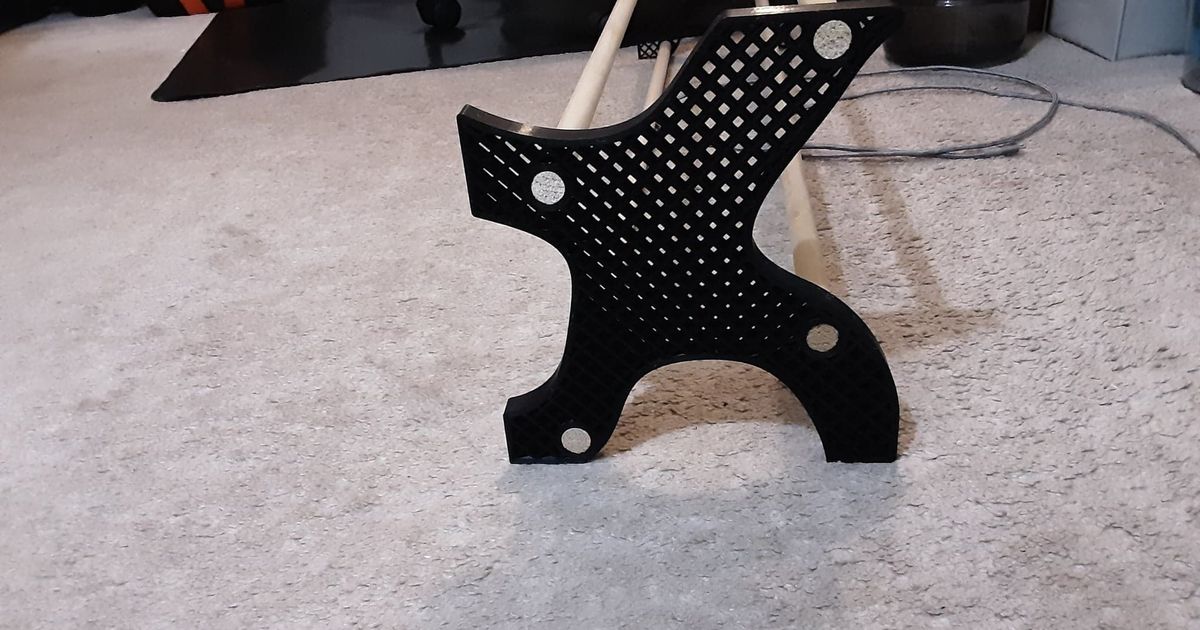 Shoe Rack with Dowel Rods by thejkrules | Download free STL model ...