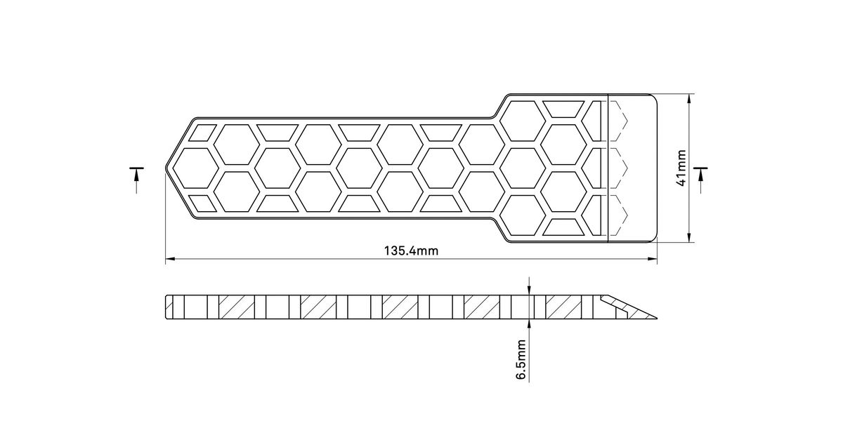 A Better Hex Print Bed Scraper (accurate geometry and refinements) by ...