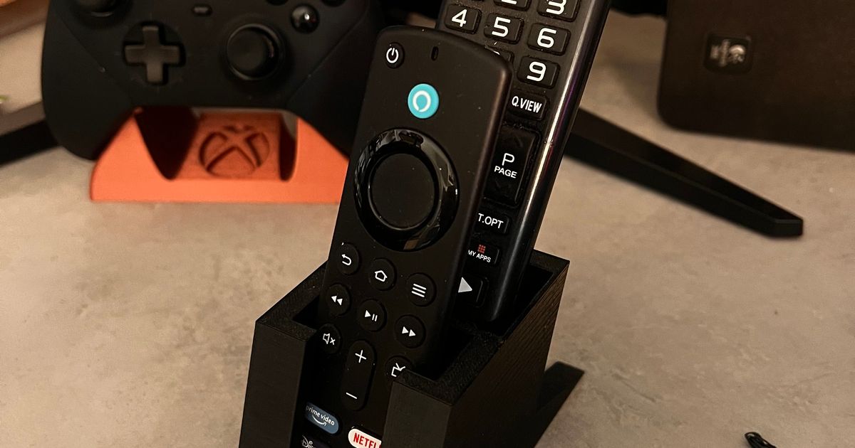 FireTV Remote Table Stand + LG Remote by klehnst | Download free STL model | Printables.com
