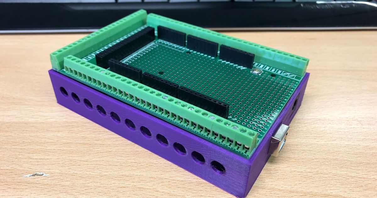 Bte16 06 Screw Terminal Block Arduino Mega Case By Mxx Lxg Download