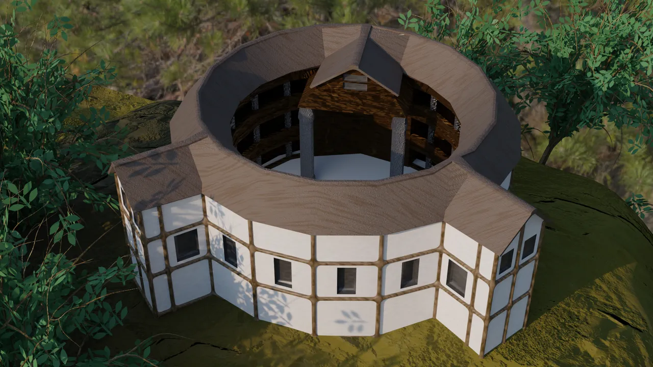 Shakespeare Globe Theatre Model