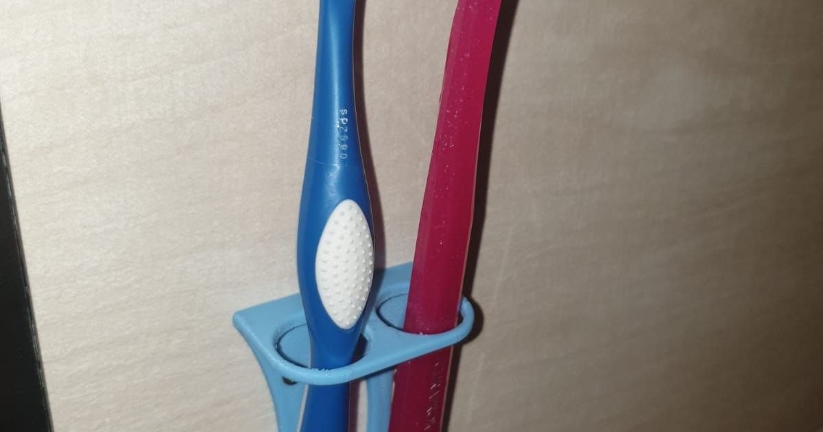 2 Toothbrush holder by BoontjieBoon | Download free STL model ...
