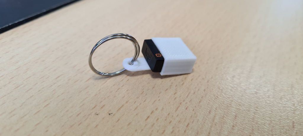 Logitech unifying / other micro dongle receiver case keyring by ...