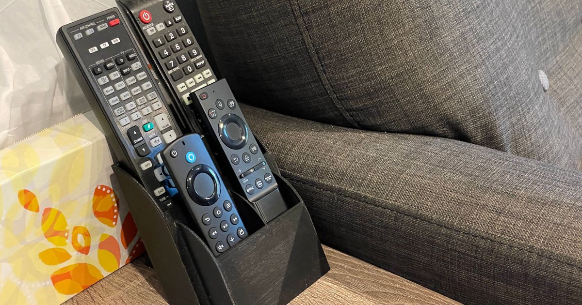 Remote Control Holder by Rhythme | Download free STL model | Printables.com