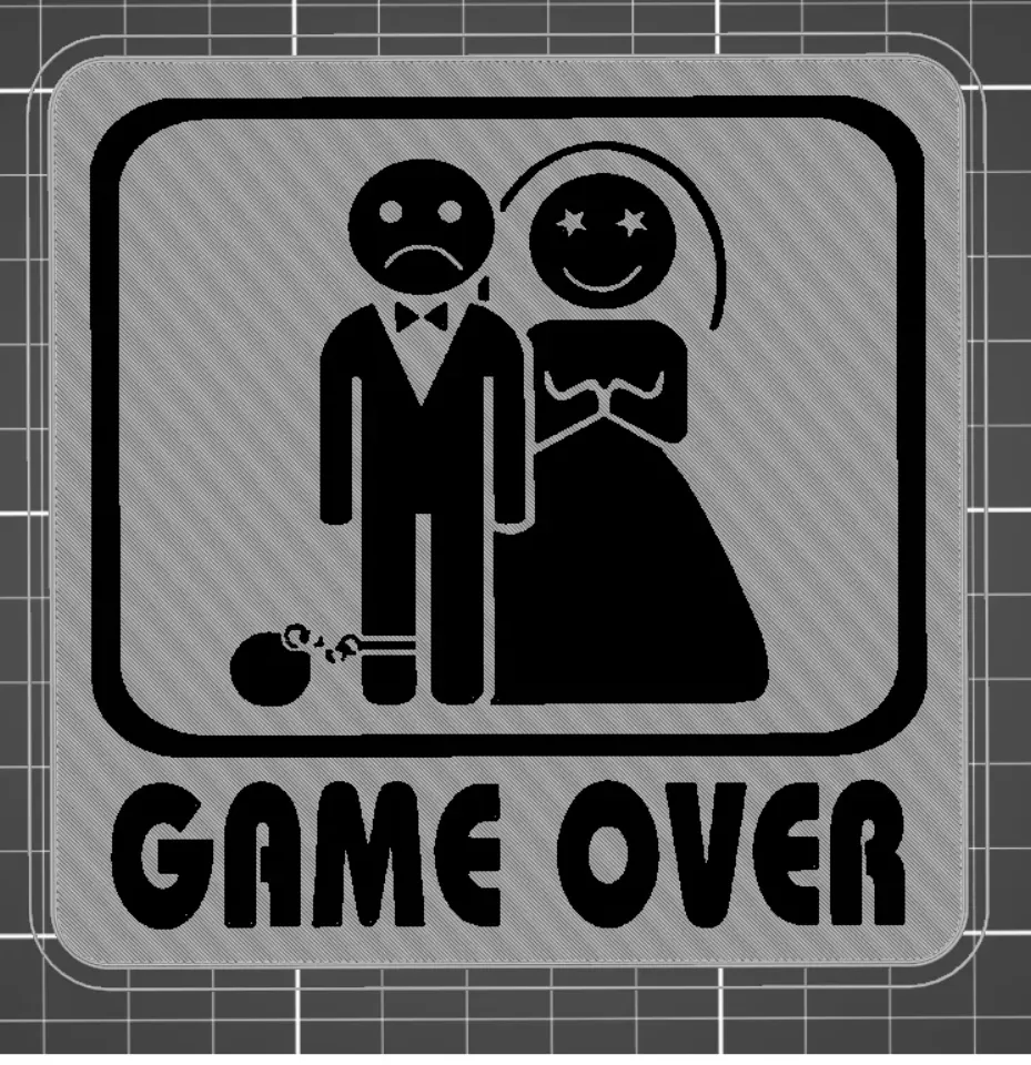 Game over by SquareDave | Download free STL model | Printables.com