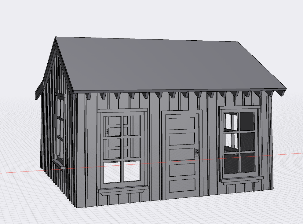 Ho scale small shack or cottage by wittmason | Download free STL model ...