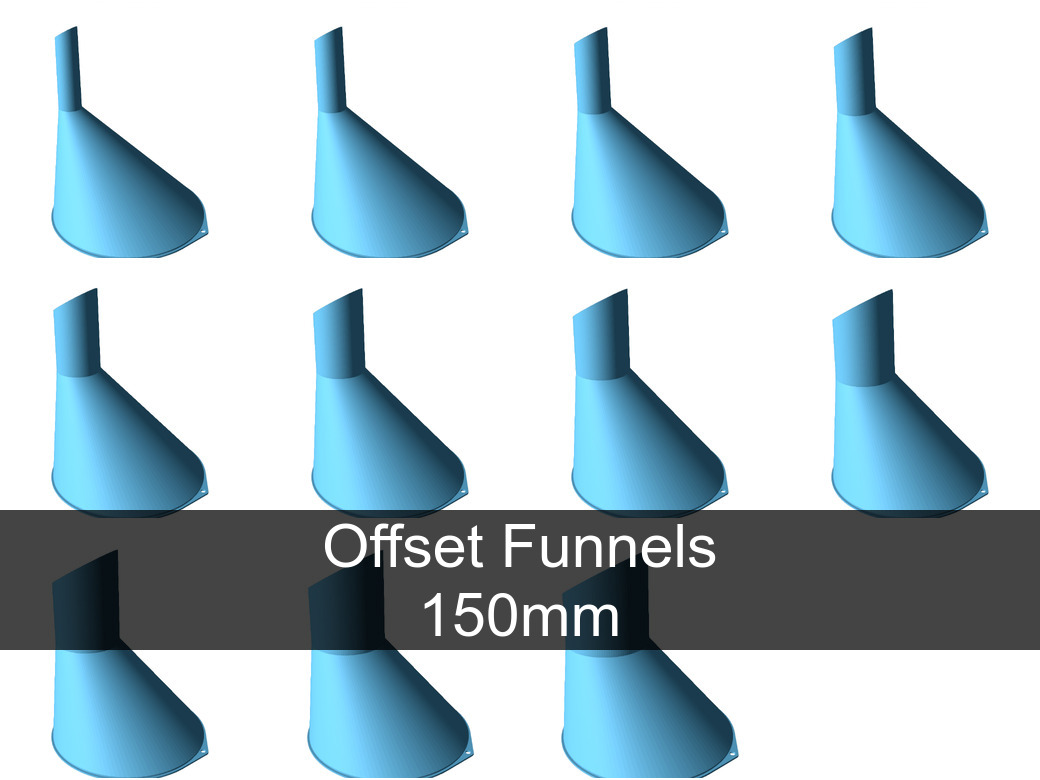 Off center Funnels. Various sizes 25mm to 200mm by Max | Download free ...