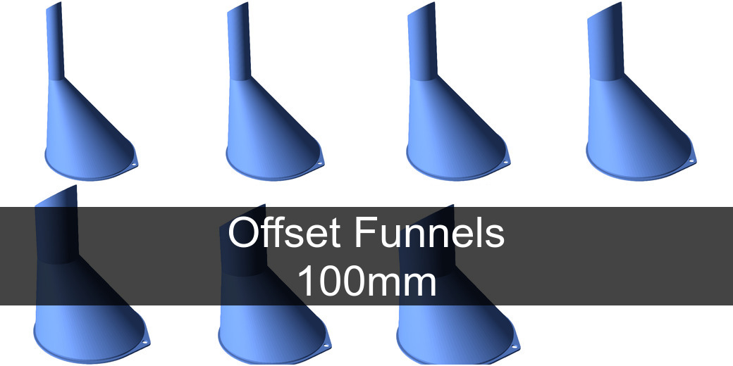 Off center Funnels. Various sizes 25mm to 200mm by Max | Download free ...