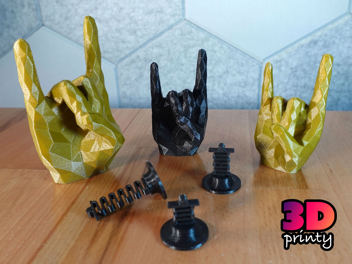 Bobblehand - Rock On! by 3D Printy | Download free STL model ...