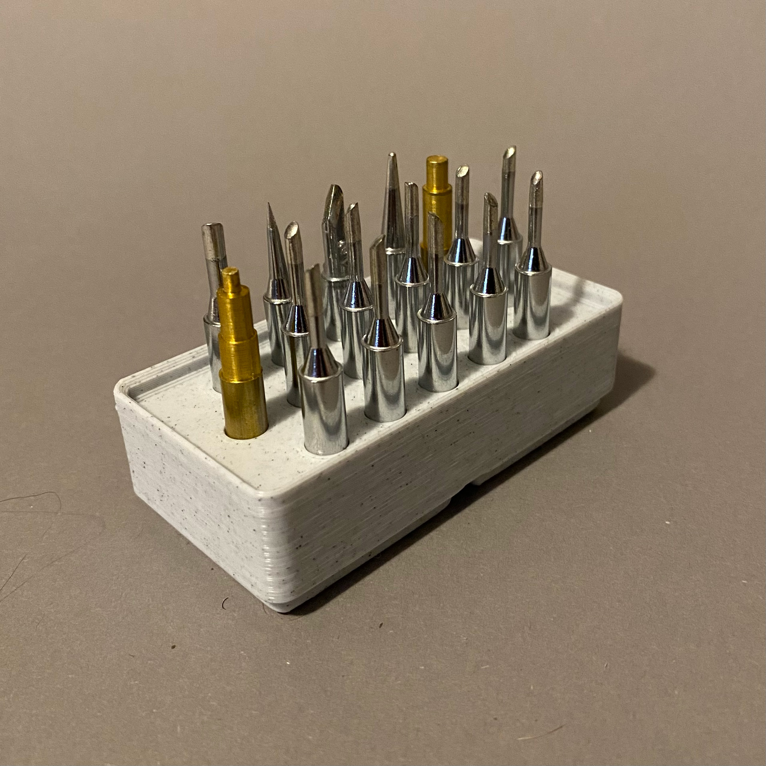 Gridfinity Solder Tip Holder by Kelly Egan | Download free STL model | Printables.com