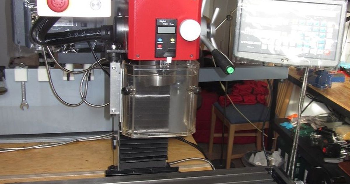 DRO Mounting kit for Paulimot Sieg SX2.7L Mill by Projunk | Download ...