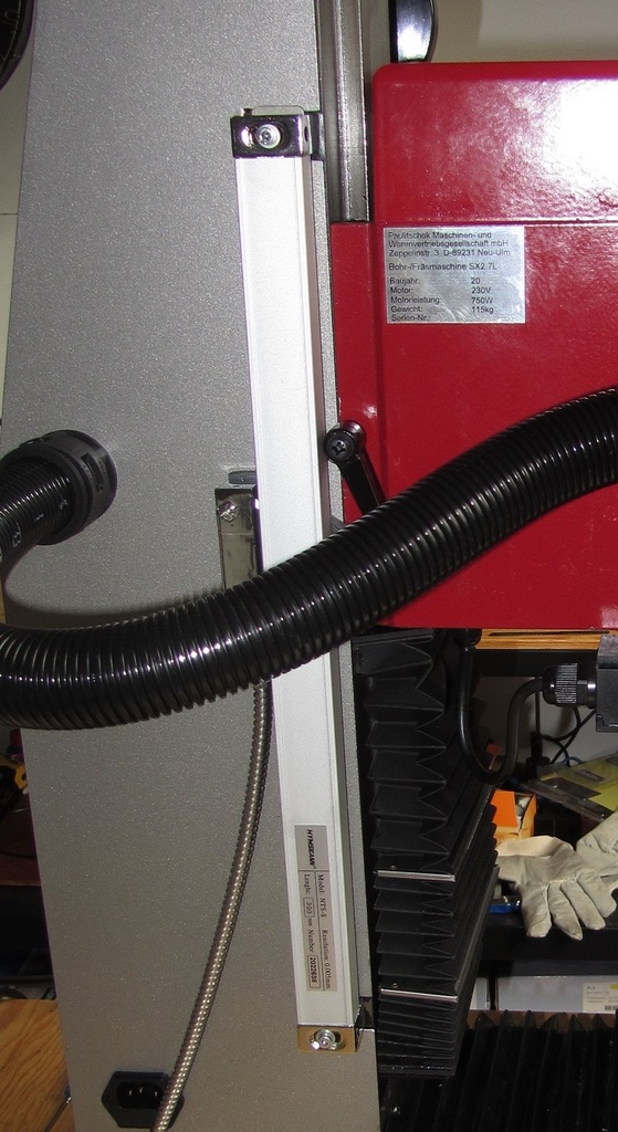 DRO Mounting kit for Paulimot Sieg SX2.7L Mill by Projunk | Download ...