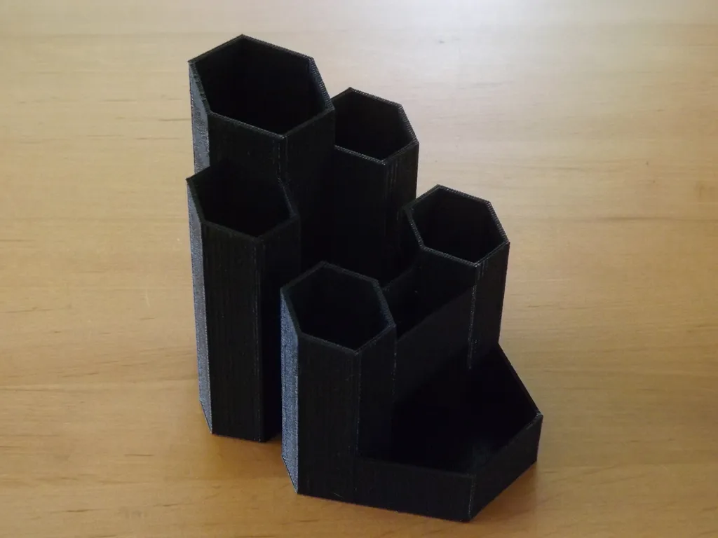 Hexagon pen holder by MartinP | Download free STL model | Printables.com