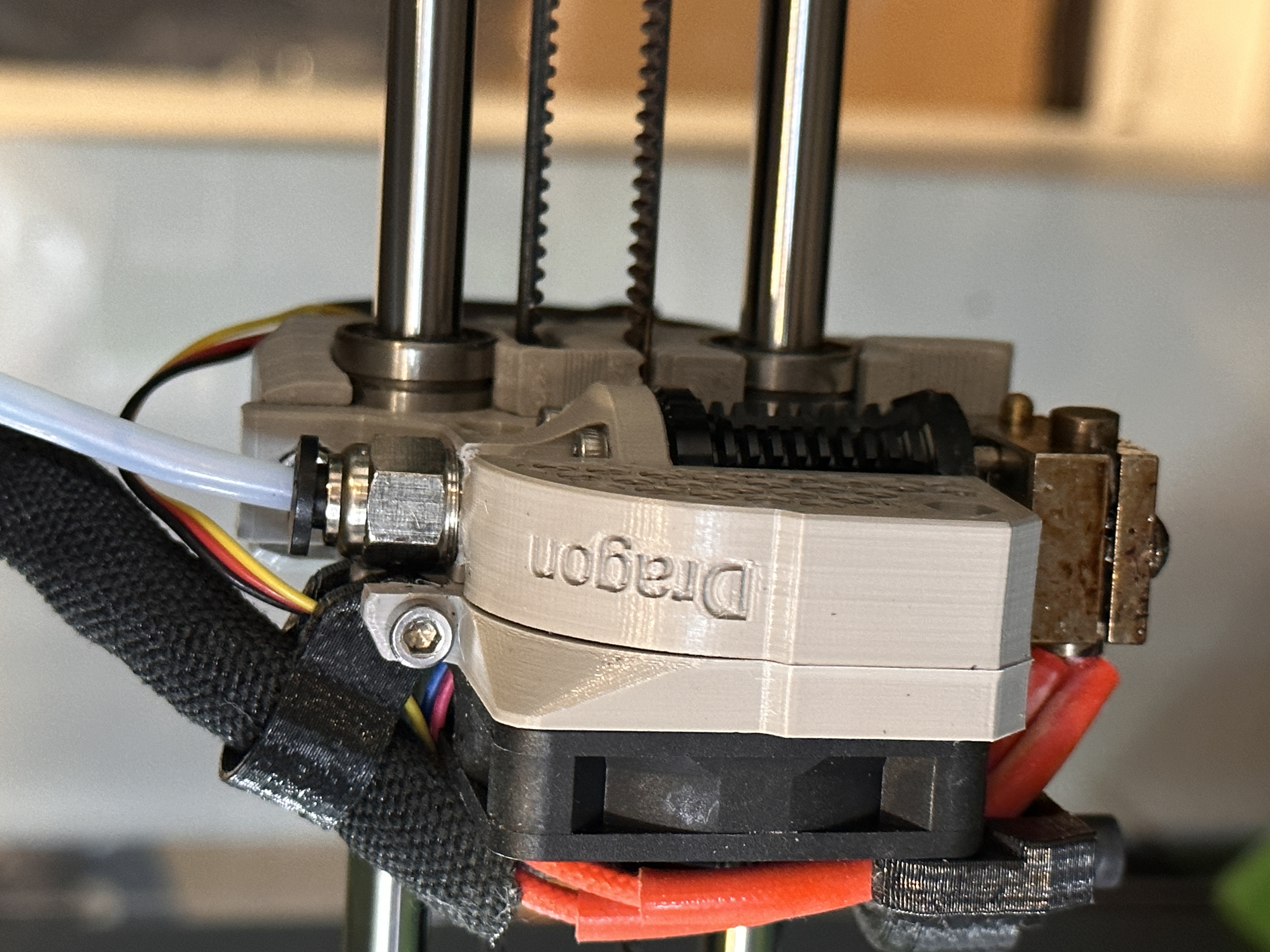 Prusa Mini(+) Mount for Dragon Hotend, With a PC4-M10 Bowden Tube ...