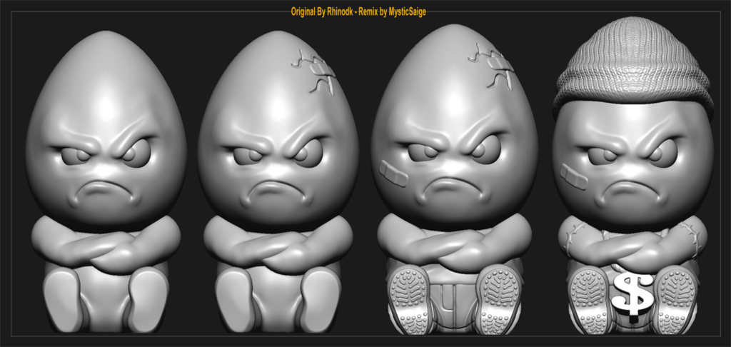 Grumpy Eggs von MysticSaige | Kostenloses STL-Modell herunterladen ...