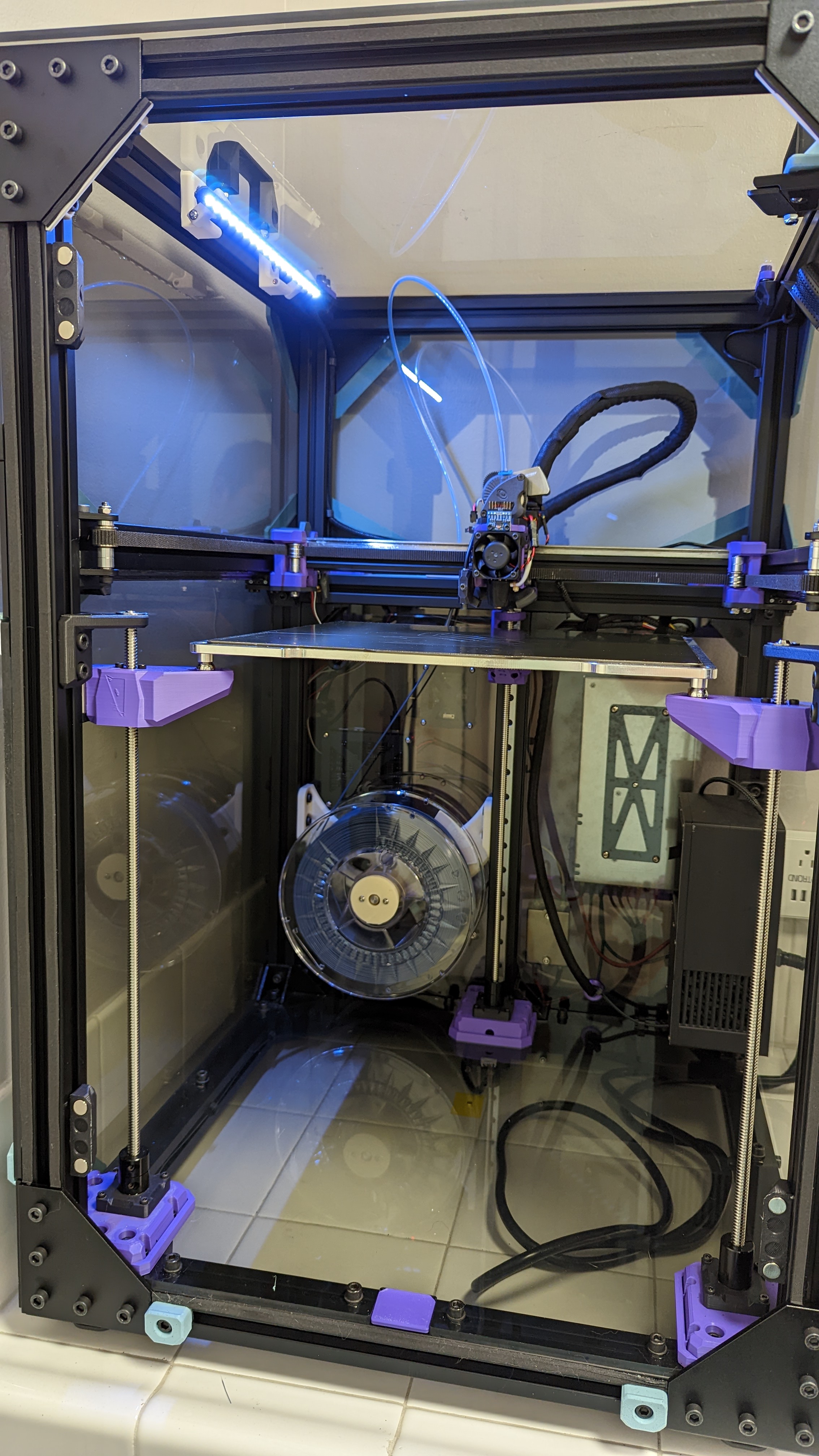 Ratrig Vcore internal Spool Holder & Filament Path (300mm,400mm, 500mm ...
