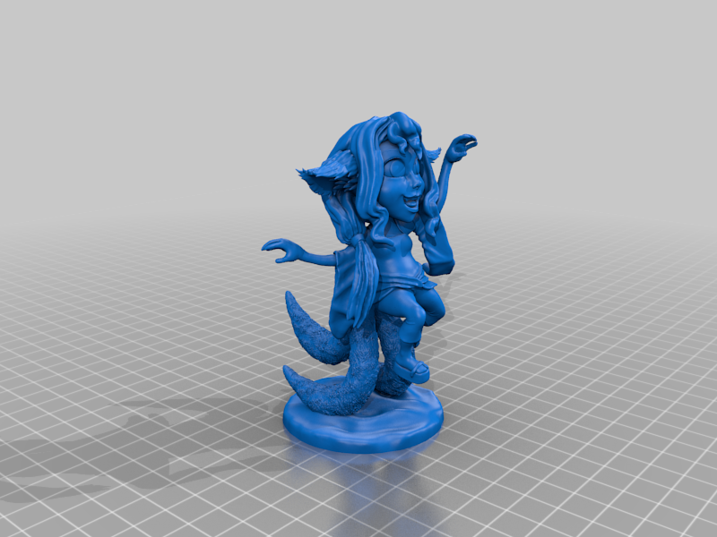 Chibi Fox Girl by MysticSaige | Download free STL model | Printables.com