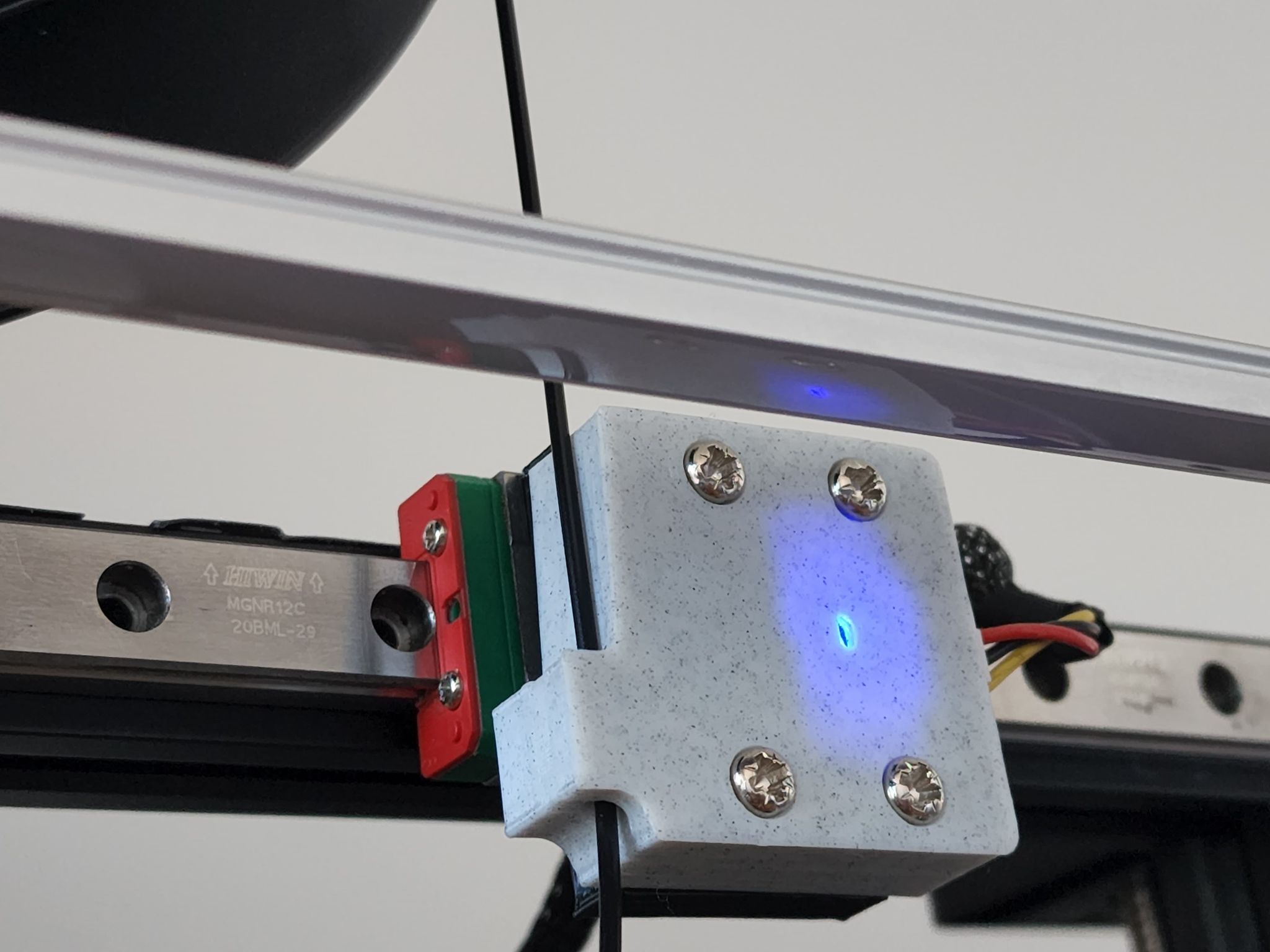 Ender 3 V2 Filament Runout Sensor Linear Rail Mount by Lewys Martin ...