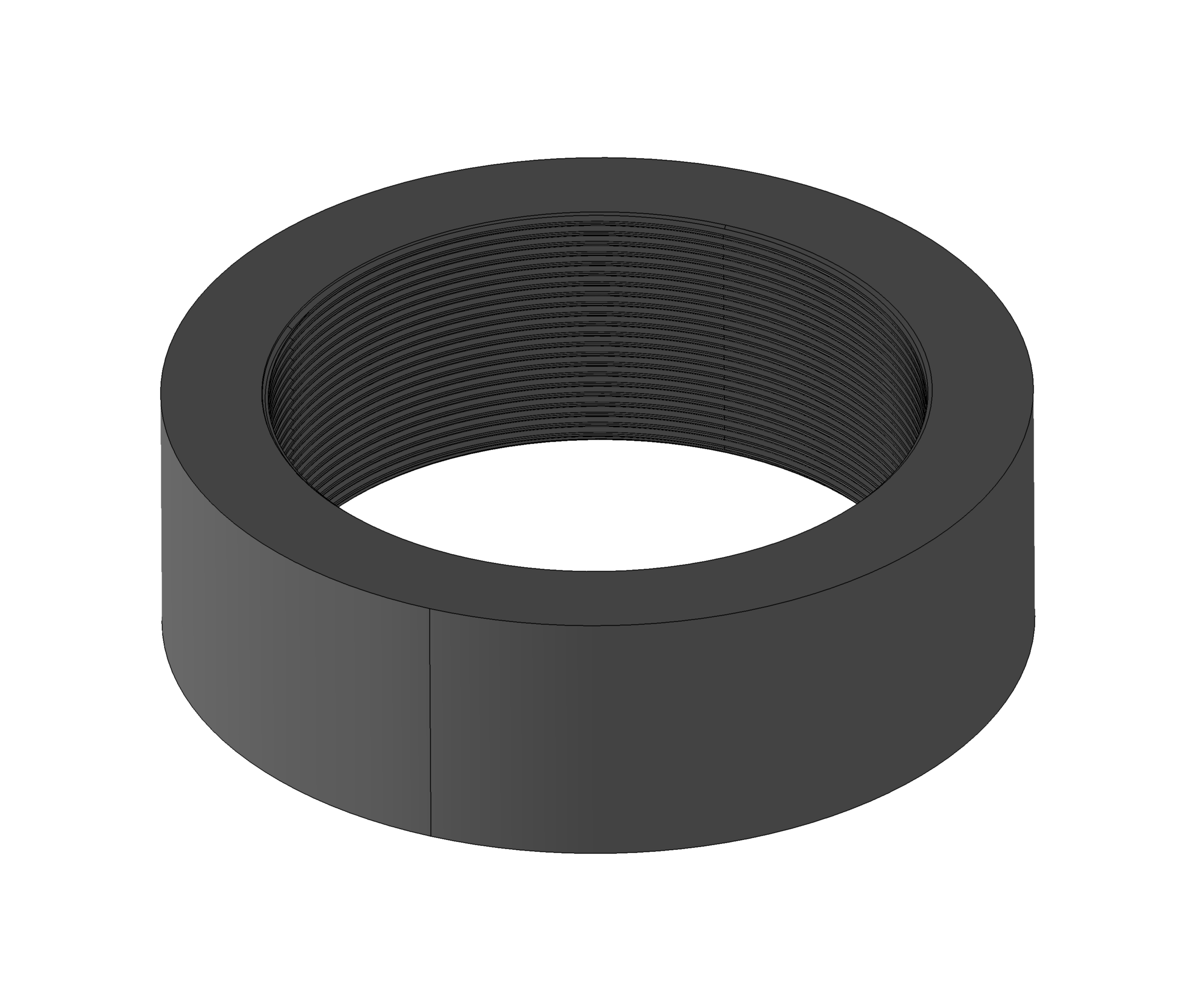 T2 - M42x0.75 female adapter by 3DJG | Download free STL model ...