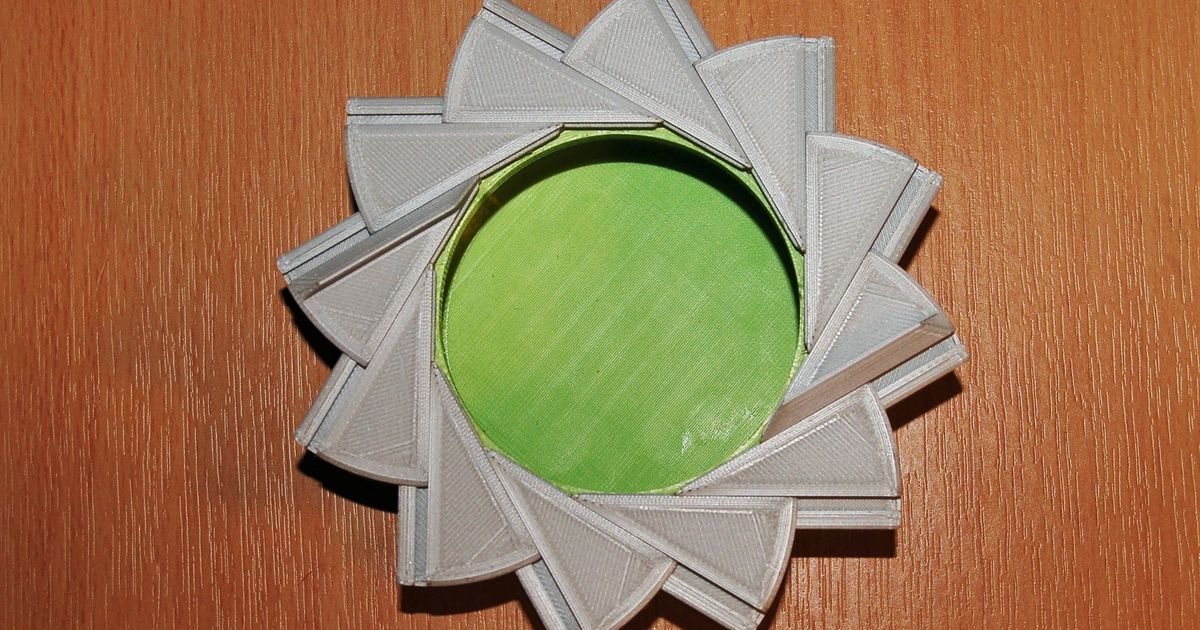 12 Leaf Aperture Box by Brien Allison | Download free STL model ...