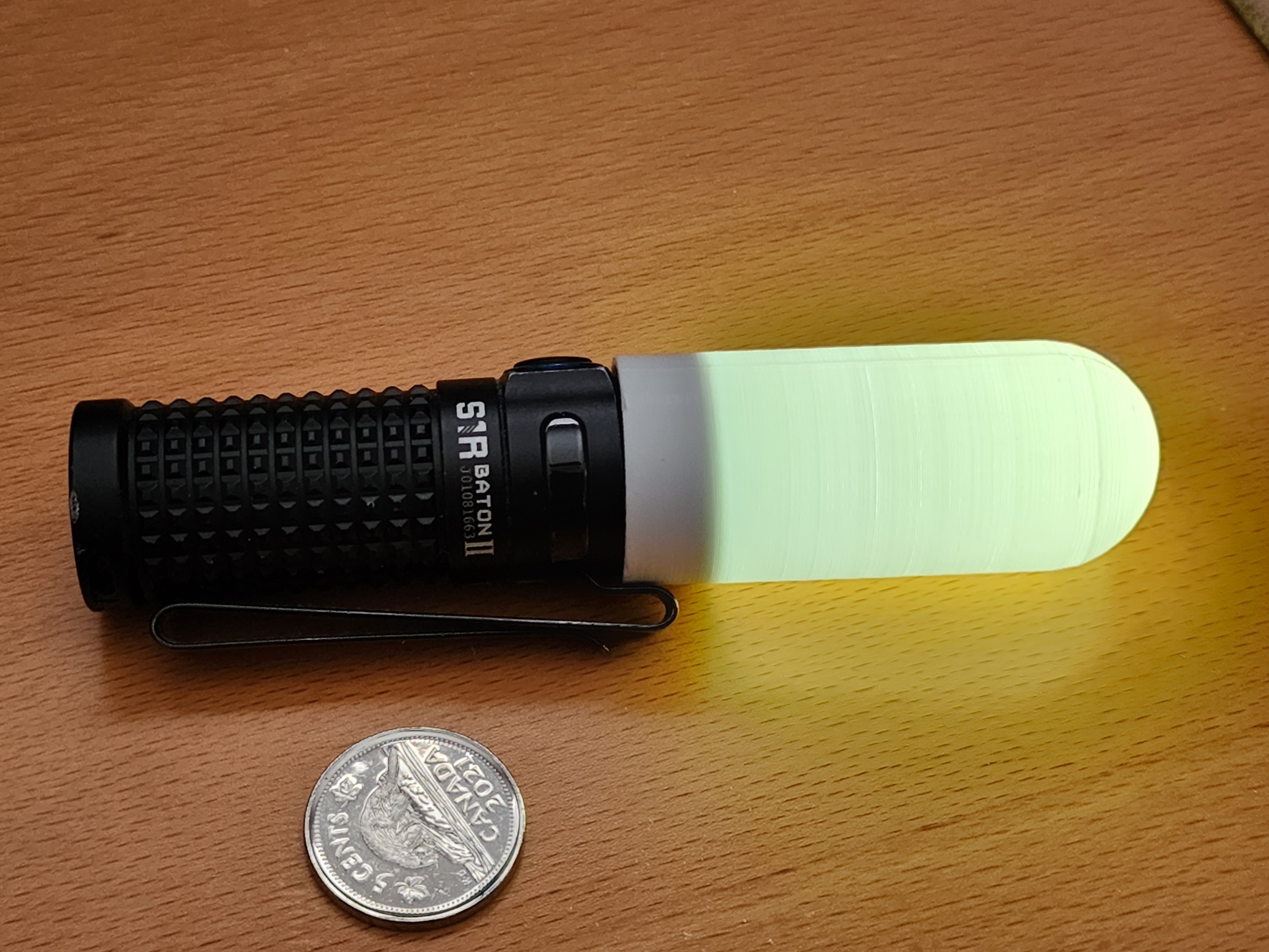 Diffuser for an OLight Baton II or Baton 3 by Joe | Download free STL ...