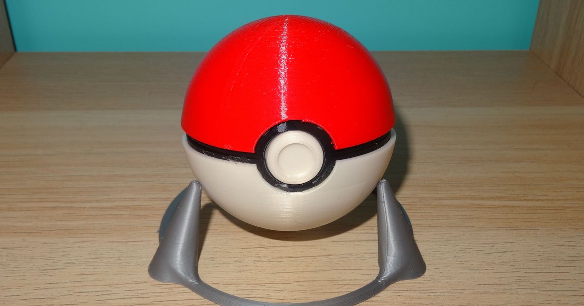 pokeball tripod stand by NikoFly | Download free STL model | Printables.com