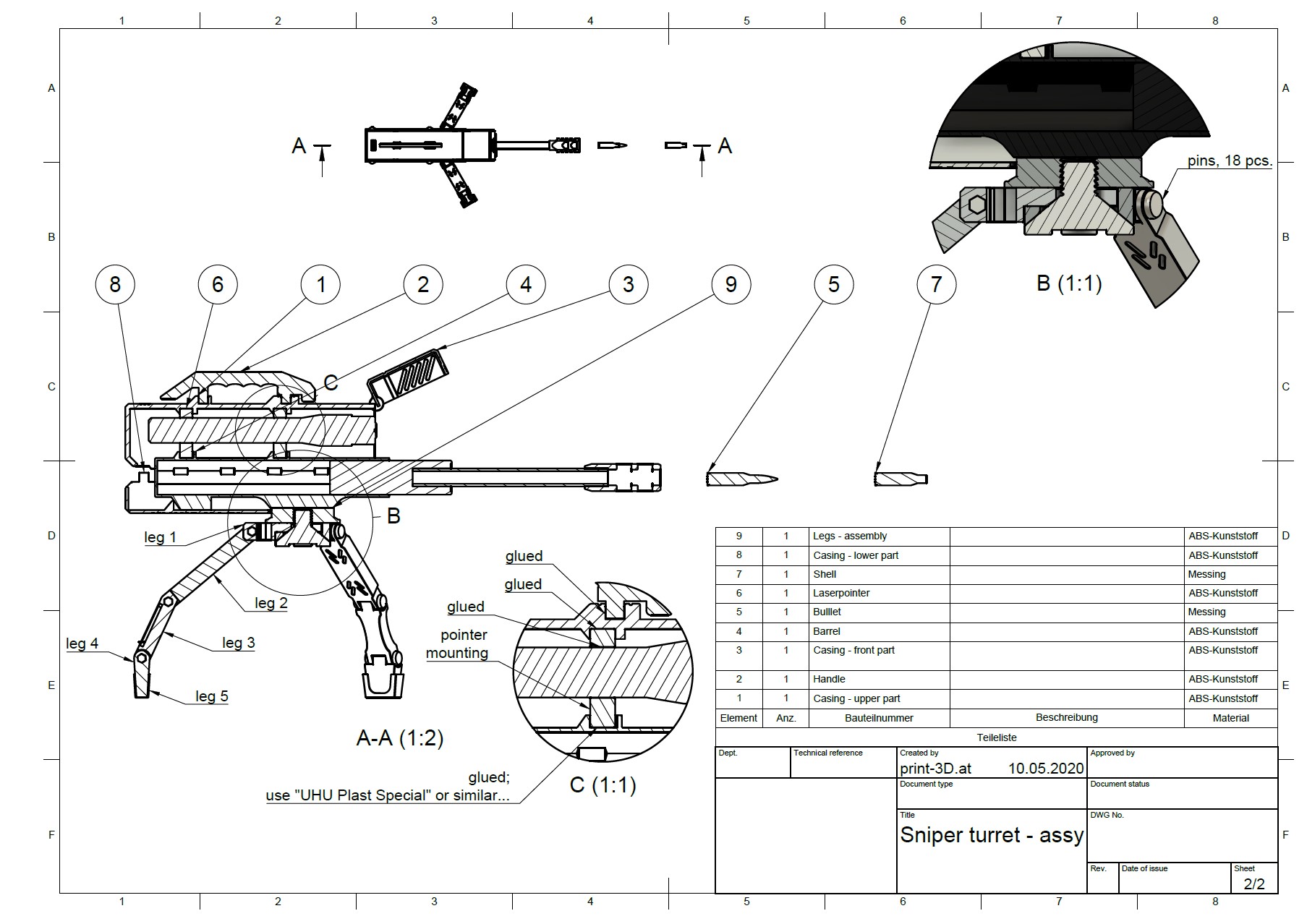 The Division 2 - Sniper turret par Print-3D | Téléchargez gratuitement ...
