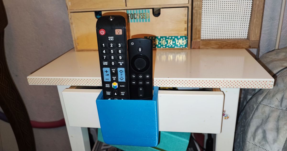 Remote holder for drawers by 3DLYX | Download free STL model ...