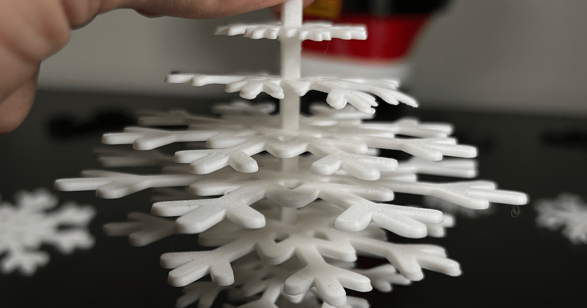 Christmas Snowflake Ornament by ThinAir3D | Download free STL model ...